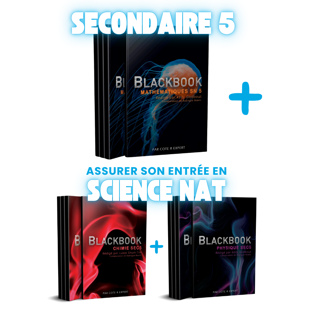 Ensemble Ultime Blackbooks – Les 3 Matières Indispensables pour Réussi ...