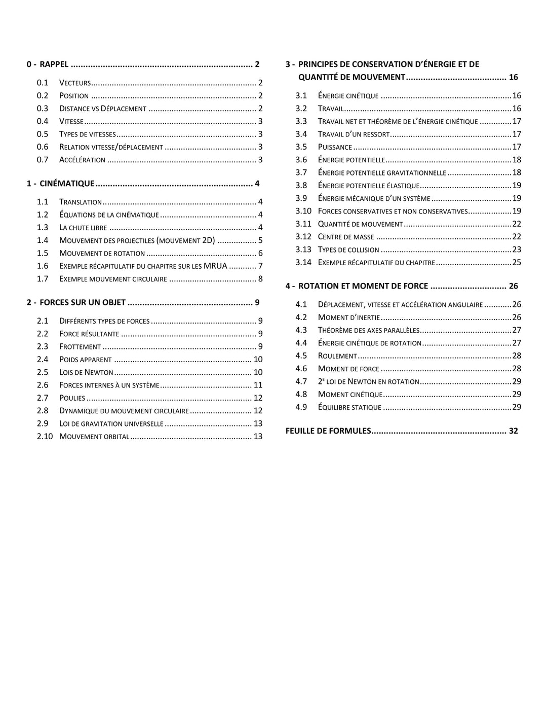 Livret "Black Book" physique mécanique – Cote R Expert